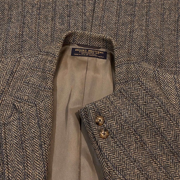 Brooks Brothers | Suits & Blazers | 97s Vtg Brooks Brothers Herringbone Arrow Stripe Tweed ...